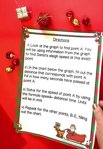 Finding the SPEED OF SANTA’S SLEIGH With Distance Time Graphs Christmas ...