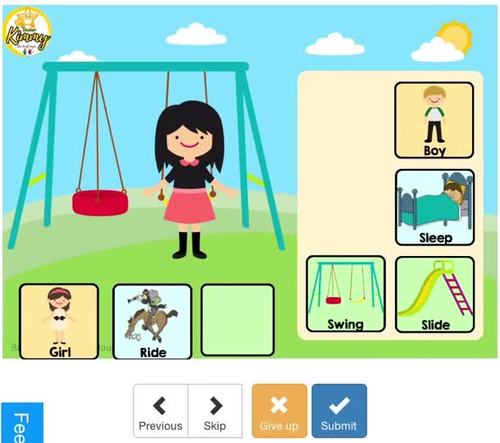 Playground Build a Sentence | Subject + Action + Object by Teacher Kimmy