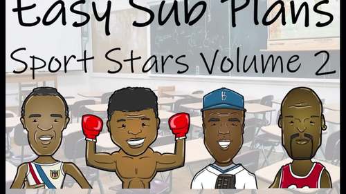 Emergency Sub Plans | Sport Stars Bundle Volume 2 | 5th Grade & 6th Grade