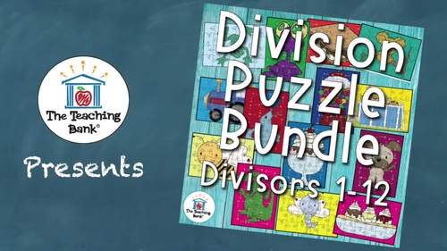 Division Facts Mastery Puzzle Bundle by The Teaching Bank | TpT