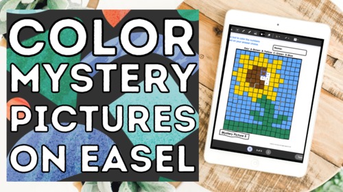 How to Color Mystery Pictures on Easel by Custom Classroom by Angela