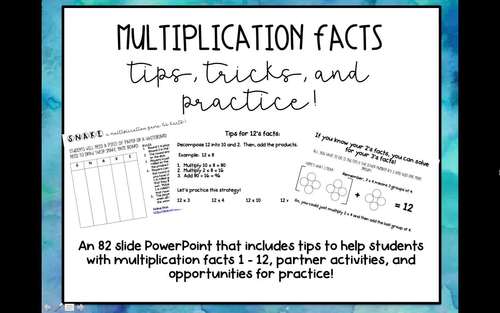 Multiplication Tips, Tricks, and Practice by jordanteachesmath | TPT