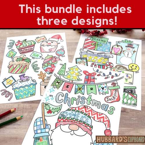 Holiday Christmas Math- Long DIVISION / Activity - Craft - Worksheet ...