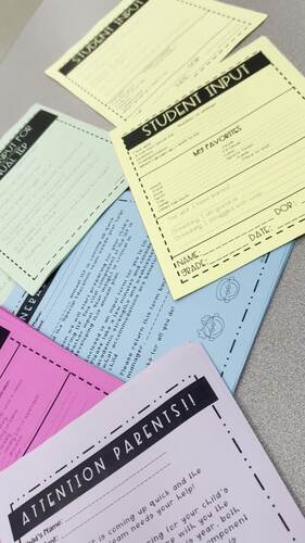 Parent Survey Special education Teacher input IEP forms IEP paperwork ...