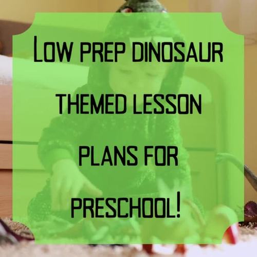 Pre-K Lesson Plan | Early Kindergarten Lesson Plan | Dinosaurs | TPT