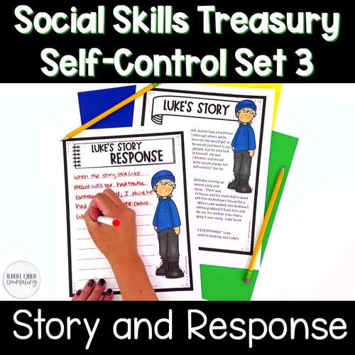 Self Regulation Worksheets Impulse and Self Control Lessons Booklet ...