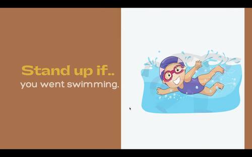 Stand Up, Sit Down (Summer Edition) Warm Up Activity PPT | TPT