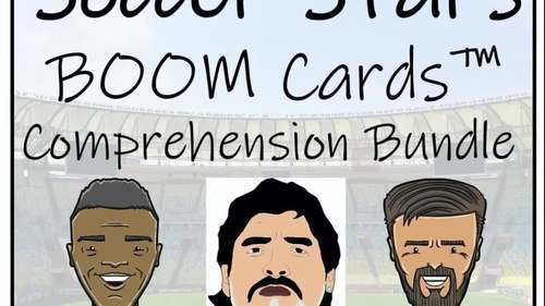 Soccer Stars BOOM Cards™ Comprehension Activity Bundle 3rd Grade & 4th ...