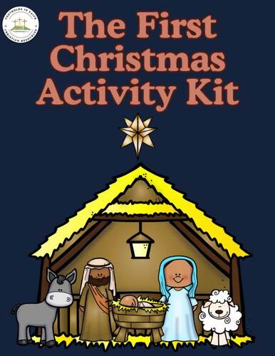 Nativity Story Activity Kit for Kids | Christmas Bible Crafts, Puzzles ...
