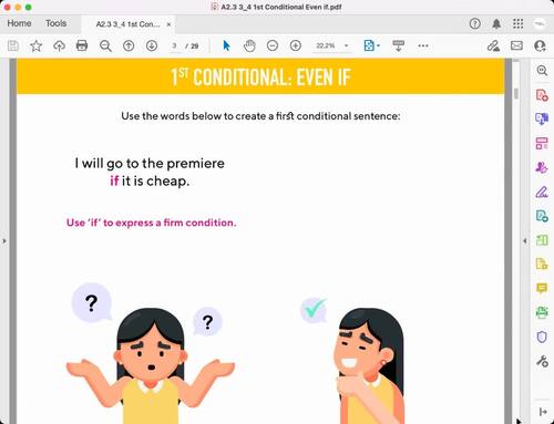 ESL Elementary Lesson: Learn the First Conditional with 'Even If'