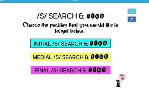 S & S-Blends Articulation Boom Cards™ Search & Find Game Bundle | TPT