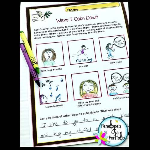 SELF-CONTROL Activities and Lessons - Character Education | TpT