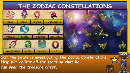 The Zodiac Constellations Powerpoint + Worksheet. Star Constellations ...