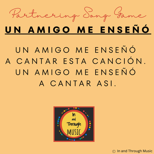 Partner Match-Up Music & Movement Game in Spanish for K-4 Elementary ...