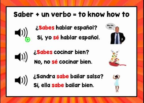 Saber Conocer Boom Cards Spanish Digital Flashcards Boom Cards Spanish