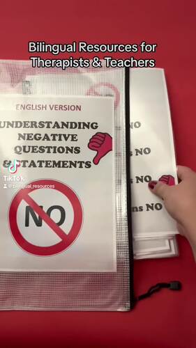 Understanding Negatives in Questions & Statements - English & Spanish ...