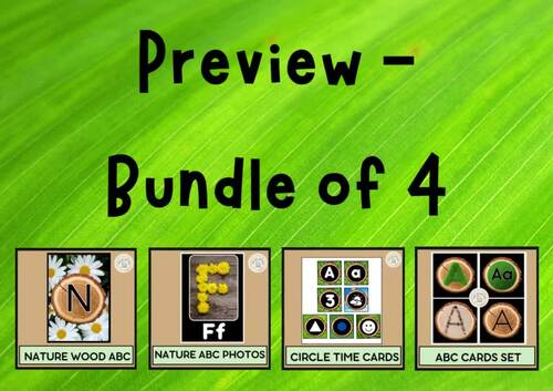 Nature-Inspired Preschool ABC Learning | BUNDLE by NestofLearning