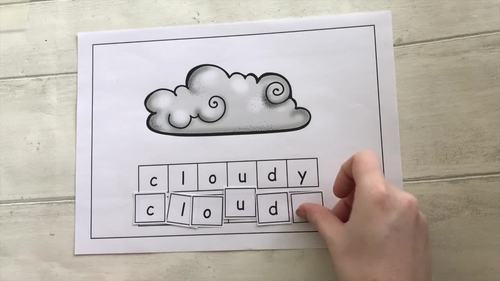 Weather Spelling Activity by Teaching Autism | TPT