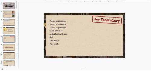 IMPRESSION EVIDENCE: Presentation & Notes for Shoe, Foot, & Tire ...