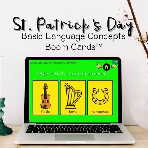 St. Patrick's Day Basic Language Concepts No Prep Speech Therapy Boom ...