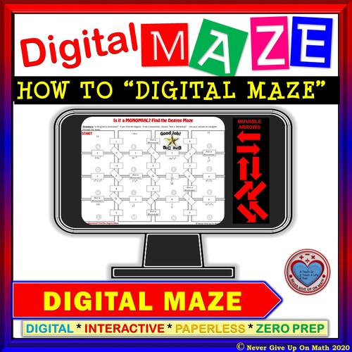 How to "Digital Maze"? Distance Learning by Never Give Up on Math