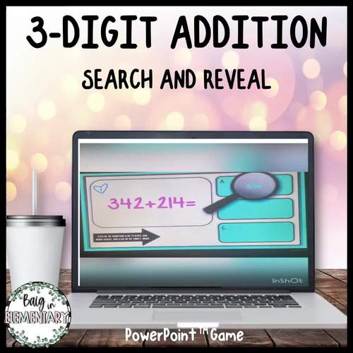 3-Digit Addition Interactive Search and Reveal by Baig In Elementary