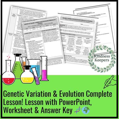 Genetic Variation & Evolution Complete Lesson! by Kindness Keepers