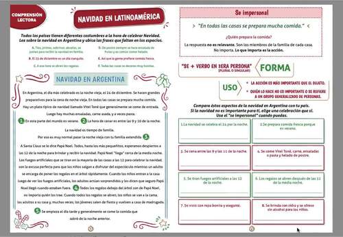 Navidad en Latinoamérica para ELE A2-B1 by Pan con Manteca | TPT
