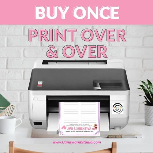 Valentine's Day Word Game Class Party Printable PDF Activity - Capybara ...