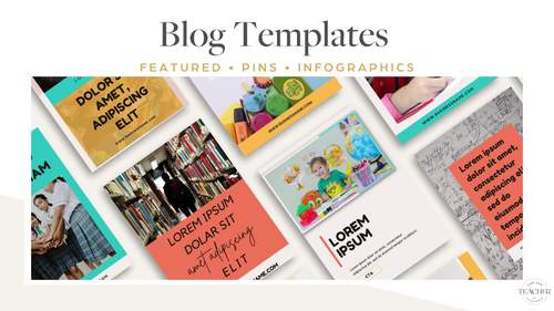 Templates for Blog Posts - Images for Teachers | TPT