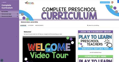 Preschool Curriculum Lesson Plans Units Activities PreK Play to Learn ...
