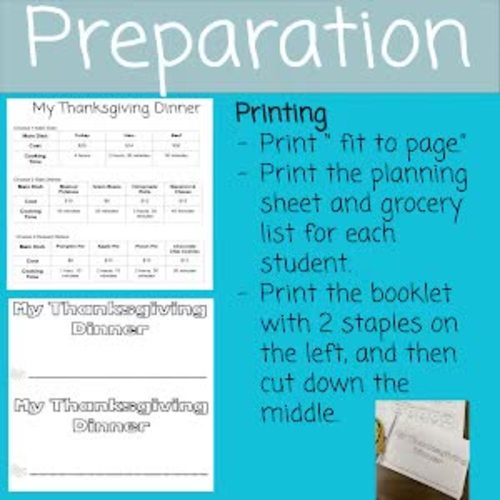 My Thanksgiving Dinner by Walker Weekly Learning | TpT