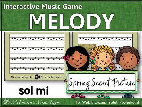 Spring Music Solfege Interactive Melody Game Sol Mi {Reveal the Secret ...