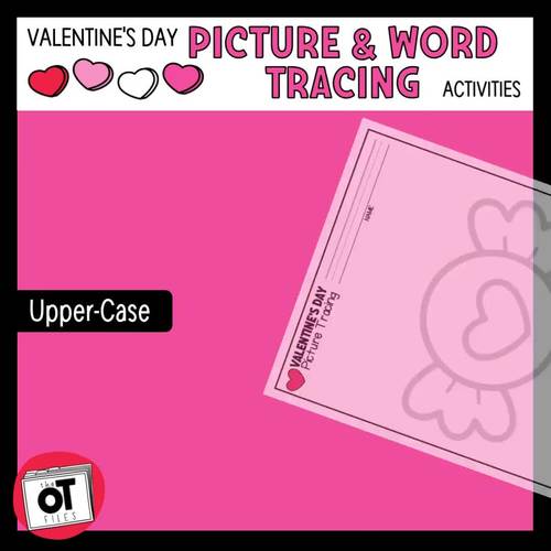 Valentine's Day Picture Tracing OT | Visual Motor Skills Fine Motor Skills