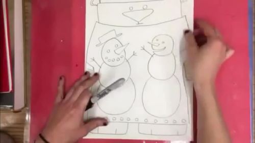 UGLY HOLIDAY CHRISTMAS SWEATER POLAR BEAR ART-VIDEO INSTRUCTIONS ...