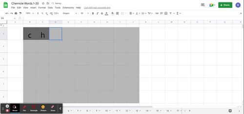 Chemicle the Chemistry Word Guessing Game in Google Sheets with 180 Words!