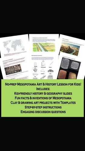 Mesopotamia Art & History Lesson Hands-On Ancient Civilizations Project