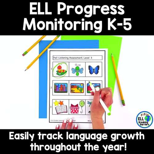 ELL Progress Monitoring K-5, MEGA BUNDLE by ELL Breaking Barriers
