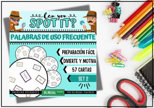 Palabras de Uso Frecuente (Set 2) Juego Fluidez | Sight Words Game in ...