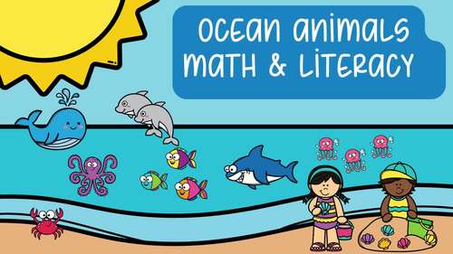 Summer Ocean Animal Worksheets Packets PreK TK Kindergarten First ...