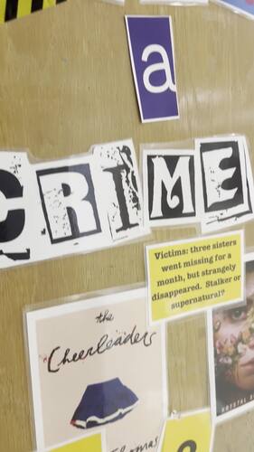 ELA Bulletin Board Decor - High School Mystery Books to Engage Readers!