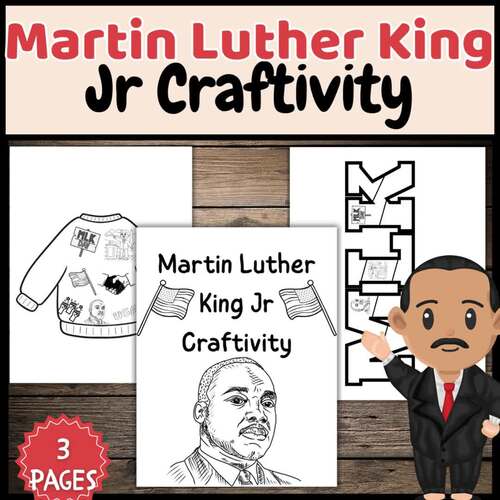 Fun Martin Luther King Jr Craftivity Coloring Pages I Have A Dream ...