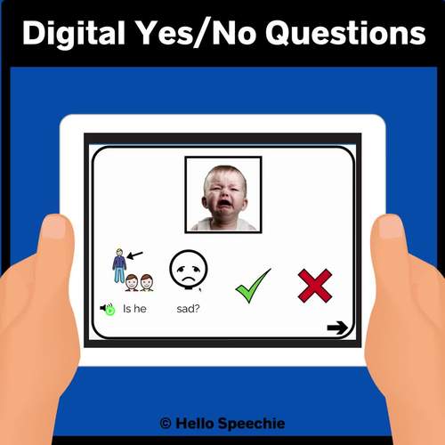 ADL Functional Skills Who and Yes/No Questions Boom Cards MEGA BUNDLE