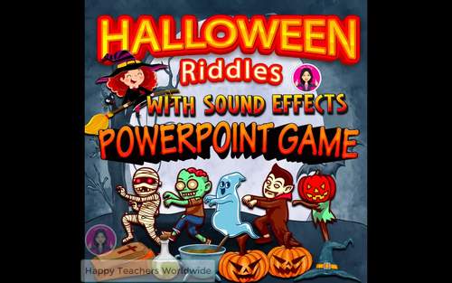 Halloween Riddles Powerpoint game by Happy Teachers Worldwide | TPT