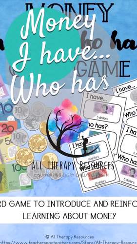I have Who has Card Game - Money and Counting - Life Skills Autism ...