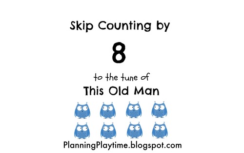 Skip Counting by 8 by Planning Playtime | Teachers Pay Teachers