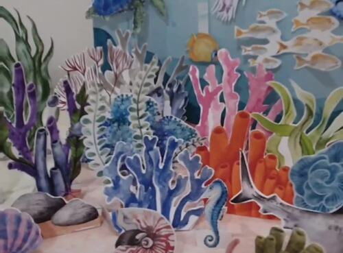 Build a Coral Reef, Paper Diorama, Science Project, Classroom Decor ...