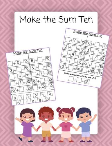 Making 10 | Kindergarten Math Activity | MA.K.AR.1.1 | Differentiated ...