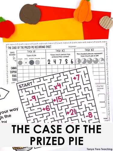 Thanksgiving Escape Room Math Game No Locks Grades 4-6 by Tanya Yero ...