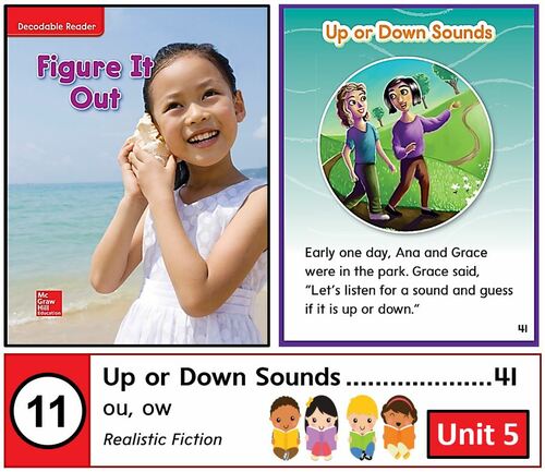 Wonders 1st Gr. U5 #11 Decodable Video Read Along: Up or Down Sounds